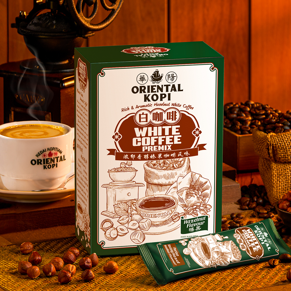 Hazelnut White Coffee - Oriental Kopi
