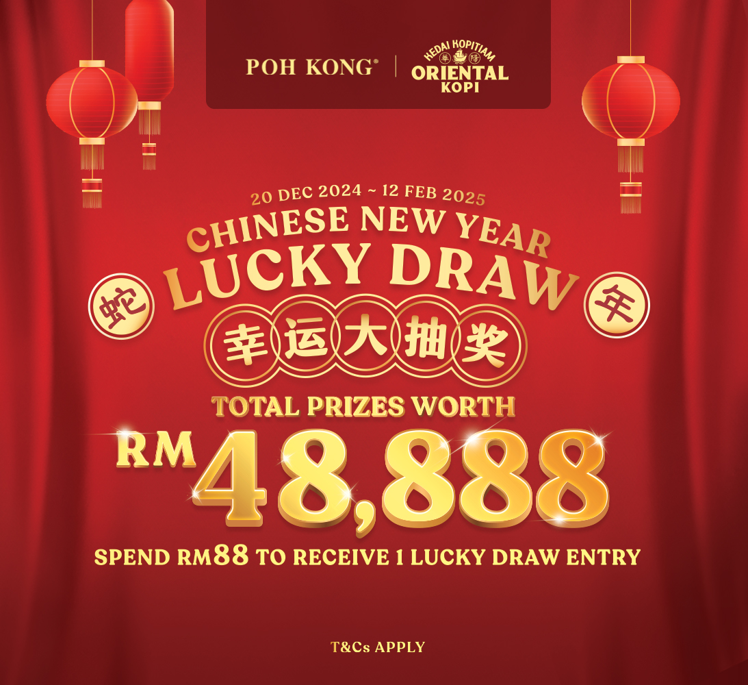 CNY Fortune Draw Total Prize Worth RM48,888 - Oriental Kopi